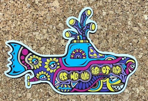Beatles - Yellow Submarine Sticker by Danny Steinman - gratefuldeadshop ...