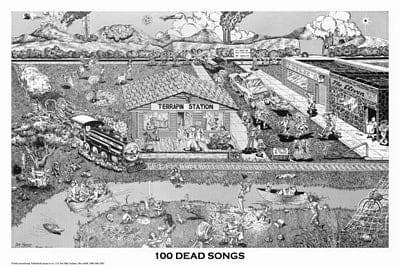 Grateful Dead - 100 Dead Songs Poster - gratefuldeadshop.com ...