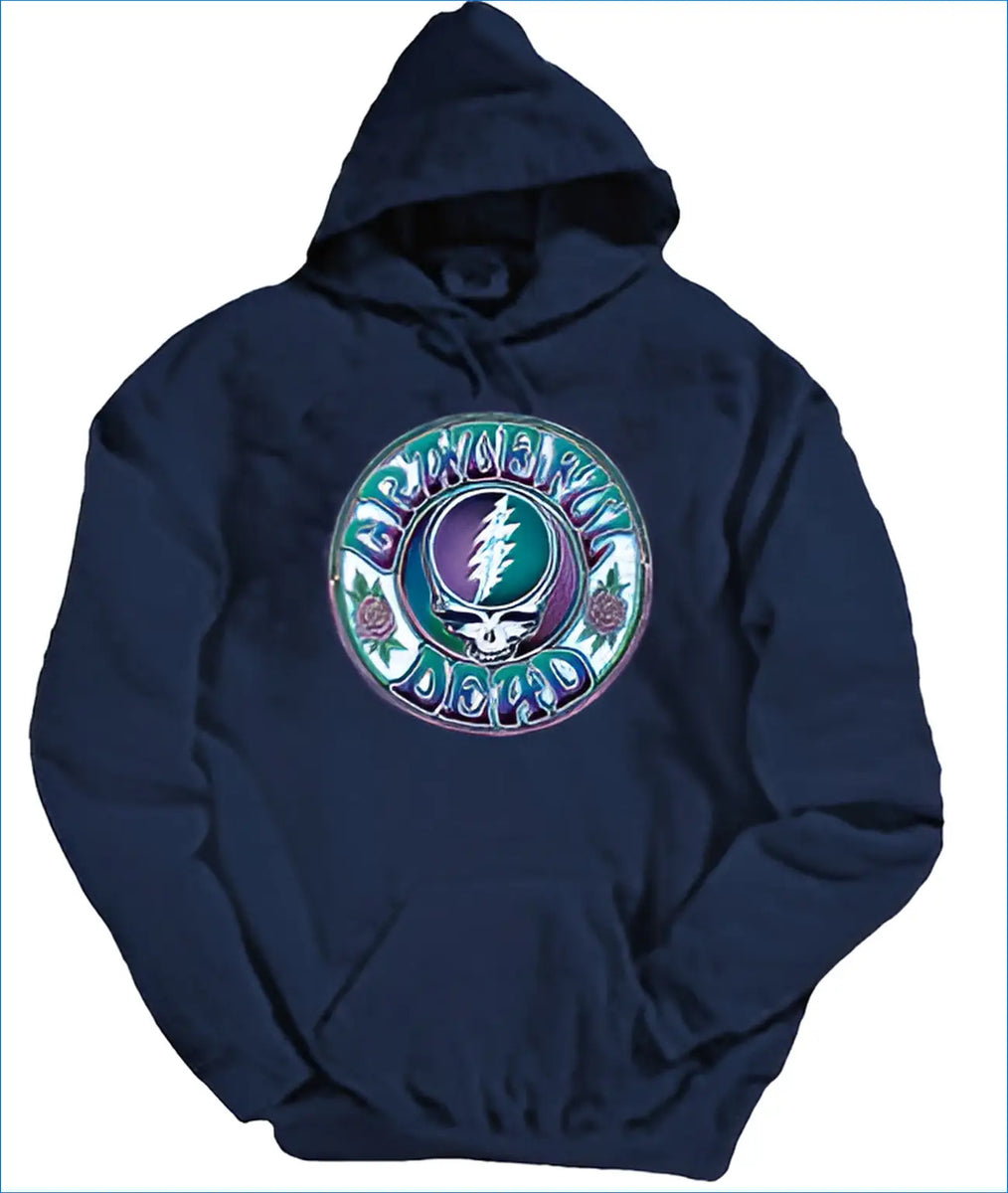 Grateful Dead Batik Syf Hoodie Navy Dead Merchandise