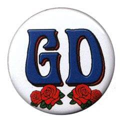Grateful Dead - Gd Roses Button - gratefuldeadshop.com ...