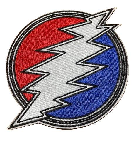 Grateful Dead - Lightning Bolt Embroidered Patch - gratefuldeadshop.com ...