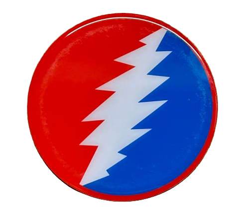 Grateful Dead - Lightning Bolt Metal Sticker - gratefuldeadshop.com ...