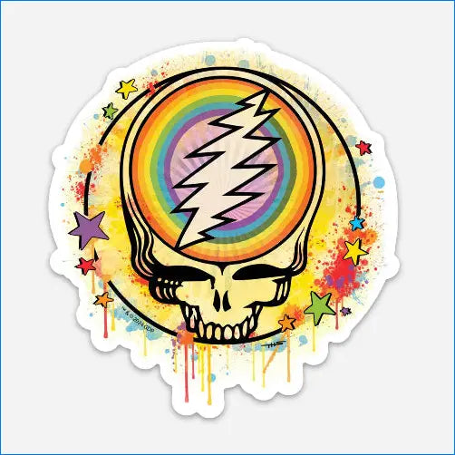 Grateful Dead - Rainbow Splatter SYF Sticker - gratefuldeadshop.com