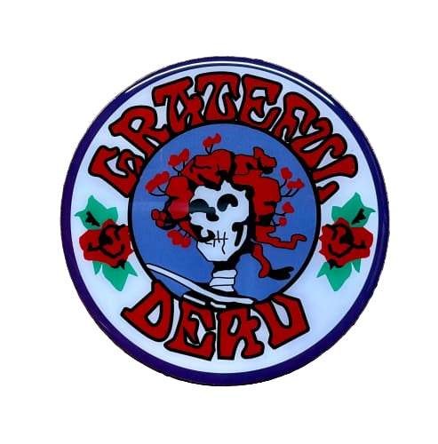 Grateful Dead - Skull & Roses Bertha Metal Sticker - gratefuldeadshop ...